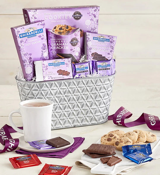 Ghiardelli Best Chocolate Gift Basket – Delightfully Dipped Denver